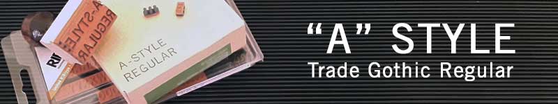 A Style RIBtype Fonts - Sets of letters and numbers to build your own ...